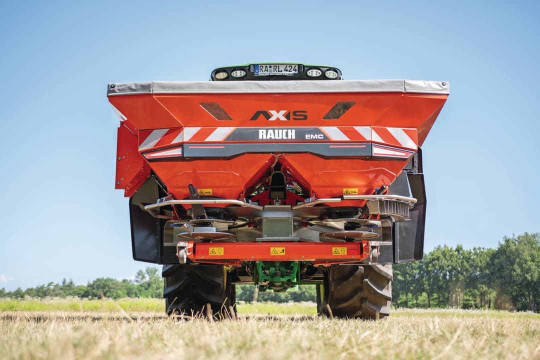 Nieuwe middenklasse strooier Rauch Axis 25 verbeterd op details - Boerderij